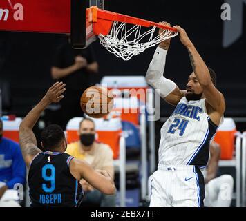 Orlando Magic guard Cory Joseph (10) tries to get past Boston Celtics ...