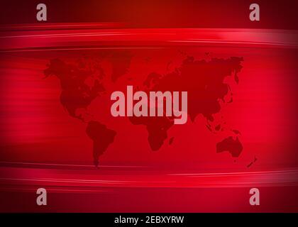 Graphical Breaking News Background with news text, Red Theme Background ...