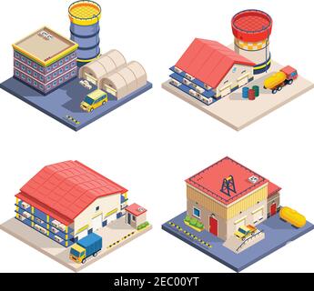 Storage facility icons set, isometric style Stock Vector Image & Art ...