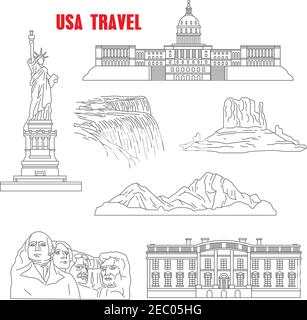 Mount Rushmore famous landmark icon Stock Vector Image & Art - Alamy
