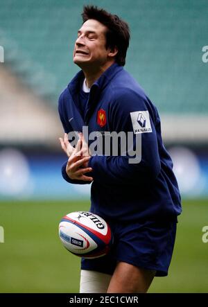 France's David Skrela during the Rugby Union RBS 6 Nations Championship ...