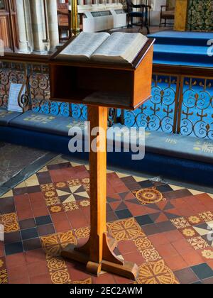 The lectern in St. Mary the Virgin Church, Leighton Bromswold ...