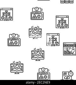 Software Testing And Analysis Seamless Pattern Vector Stock Vector ...