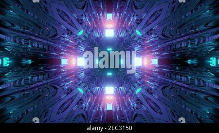 3D illustration of cross shaped corridor Stock Photo - Alamy