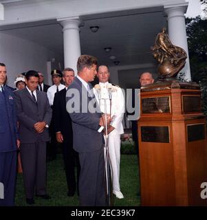 Presentation of the 1961 Collier Trophy, 11:30AM. President John F ...
