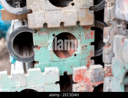 The falsework Decking system legs for construction of suspended ...