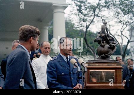 Presentation of the 1961 Collier Trophy, 11:30AM. President John F ...
