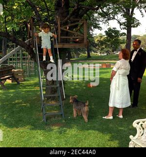 Nanny to the Kennedy children, Maud Shaw, holds John F. Kennedy, Jr ...