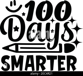 100th Day Of School Smarter Cartoon Clipart Stock Vector Image & Art ...