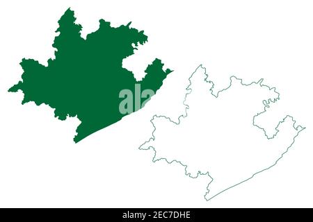Visakhapatnam City (Republic of India, Andhra Pradesh State) map vector ...