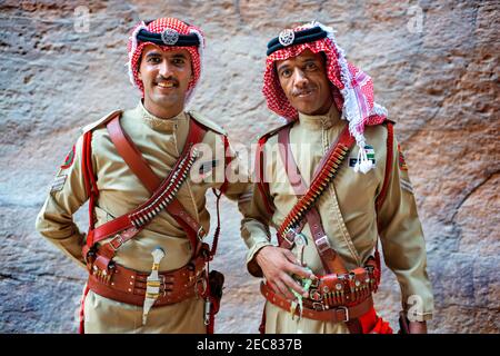 Jordanian tourist police, Petra, Jordan Stock Photo - Alamy
