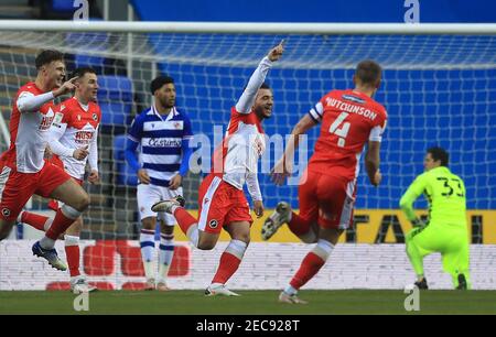 Millwalls Mason Bennett celebrates Millwalls second goal with team ...
