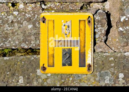 A British H for fire hydrant sign Stock Photo - Alamy