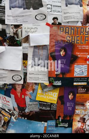 Old performance posters and flyers for shows at the Edinburgh Festival ...