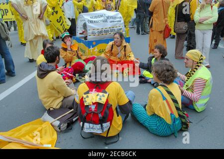 Demonstration in Rennes, France, against the government's planned ...