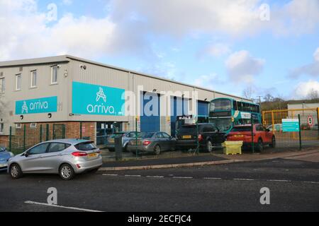ARRIVA BUS GARAGE TUNBRIDGE WELLS Stock Photo - Alamy