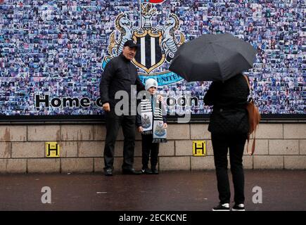 Newcastle United Football Club pose for a squad photograph ahead of the ...