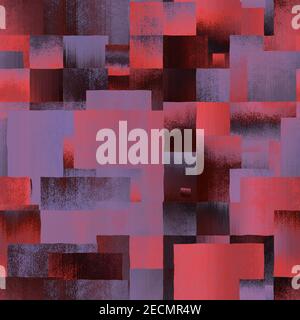 Seamless rectangle geo tile mosaic pattern swatch Stock Photo - Alamy