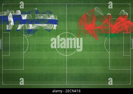 Oman vs Greece Soccer Match, national colors, national flags, soccer ...