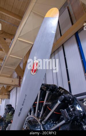Pratt & Whitney R-1340 Wasp radial, side view Stock Photo - Alamy
