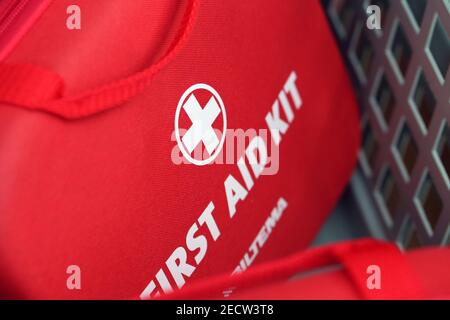 First aid text concept Stock Photo - Alamy