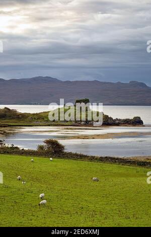 Teangue village on the Sleat peninsula, Isle of Skye, Scotland Stock ...
