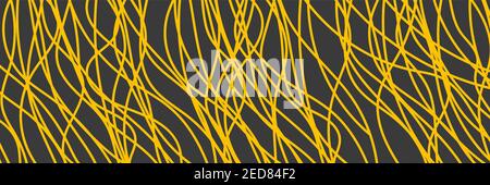 Wide abstract background with pasta, makaroni or spaghetti. Horizontal ...