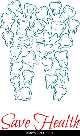 Vector tooth protection, dental save grey icon Stock Vector Image & Art ...
