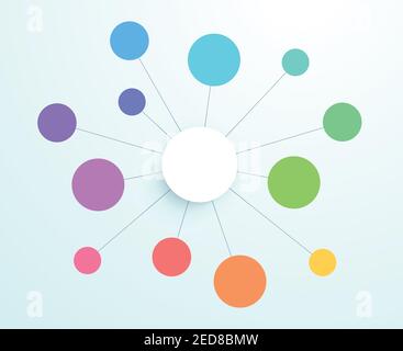 Vector abstract mind map infographic template with place for your ...