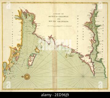 A chart of the BAY OF GALLOWAY and RIVER SHANNON 1702 - 1707 ...