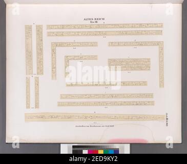 Altes Reich. Dynastie XII. a - h Inschriften von Benihassan (Banî ...