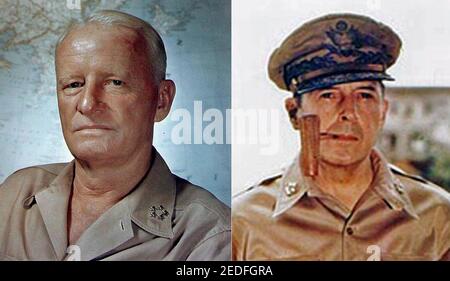 Nimitz et MacArthur Stock Photo - Alamy