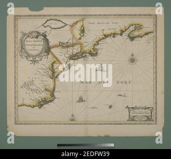 Nova Anglia Novum Belgium et Virginia , New England, Maps, Early works ...