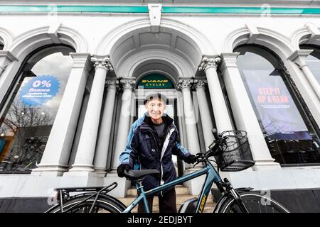 EDITORIAL USE ONLY George Bailey, who is one of the oldest paperboys in ...
