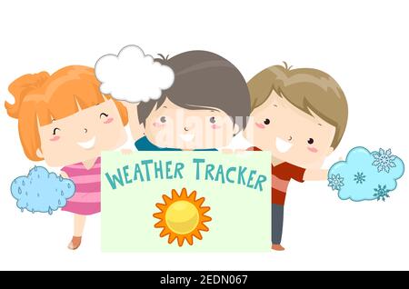 Child Weather Reporter Clipart