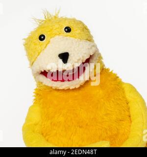 Isolated Flat Eric puppet character against a plain white background ...