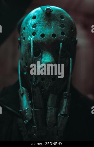 A mask of Jason Voorhees from the film series 'Friday the 13th' at the ...