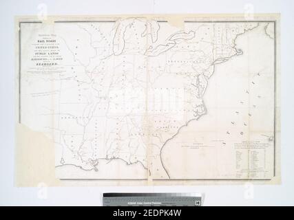 Skeleton map showing the rail roads completed and in progress in the ...