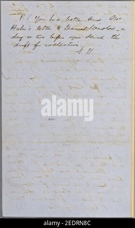 Ticknor, (William D.), ALS to. Dec. 8, 1853 Stock Photo - Alamy