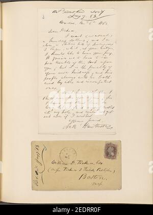 Ticknor, (William D.), ALS to. Jan. 6, 1863 (NYPL b15823745-5071409 ...