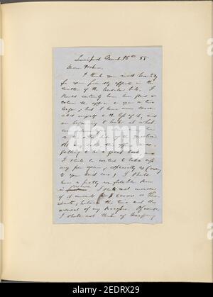 Ticknor, (William D.), ALS to. March 16, 1858 Stock Photo - Alamy