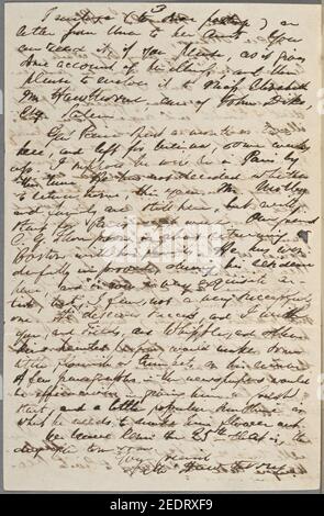 Ticknor, (William D.), ALS to. May 23, 1859 Stock Photo - Alamy