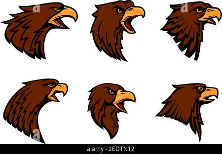 Military and army heraldry icons with isolated vector guns and weapon ...