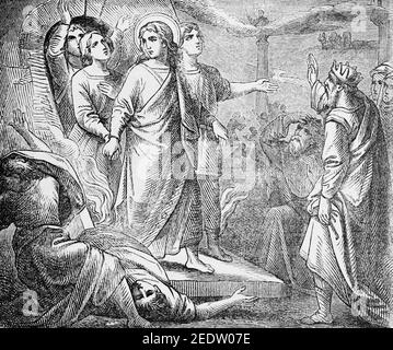 The three men in the furnace, Old Testament, Bible, historic ...