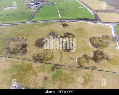 Bell Pits. Surface remains show evidence of early coal mining seen in ...