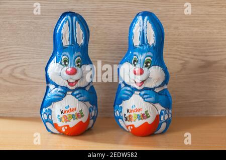 Easter Bunnies Kinder Surprise Chocolate Stock Photo - Alamy