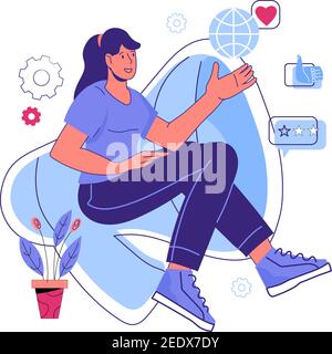 megaphone announcing message Stock Vector Image & Art - Alamy