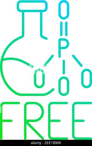 Phosphate free linear icon Stock Vector Image & Art - Alamy