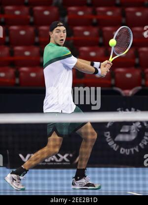 Jan-Lennard Struff in action during the Davis Cup Finals 2025 ...