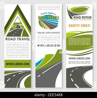 Highway service company banners for tunnels and motorways safety ...